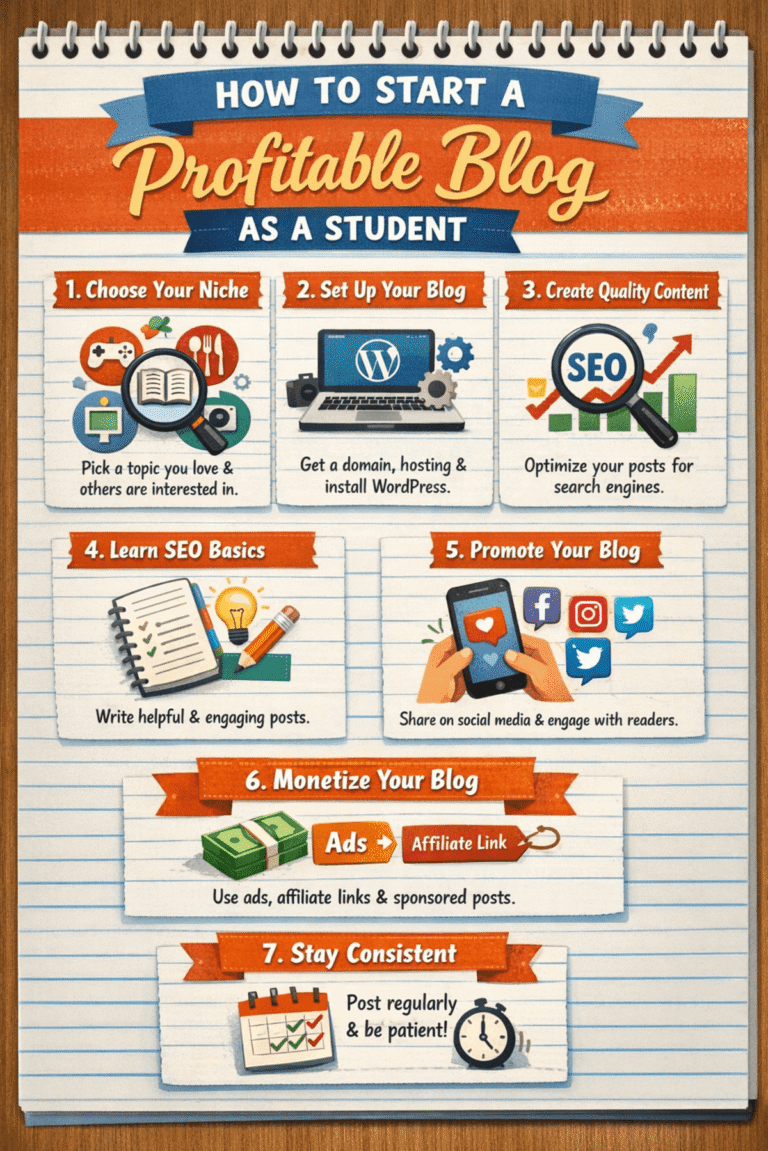 How to Start a Profitable Blog in 2026 as a Student (Beginner’s Guide ...